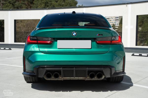 Green BMW M3 2022 in Vilnius, with an engine capacity of 3.00 L and mileage of 43 thousand km for 72500 €, photo 6 on AUTOMOTO.COM.LV