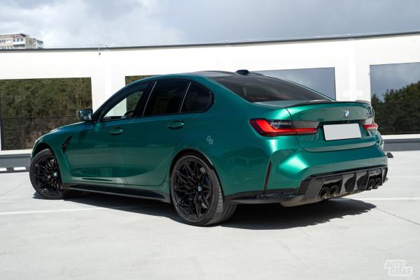 Green BMW M3 2022 in Vilnius, with an engine capacity of 3.00 L and mileage of 43 thousand km for 72500 €, photo 7 on AUTOMOTO.COM.LV