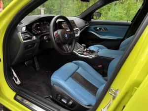 Green BMW M3 2022 in Vilnius, with an engine capacity of 2.99 L and mileage of 28 thousand km for 67500 €, photo 10 on AUTOMOTO.COM.LV