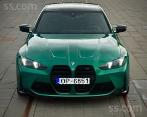 Green BMW M3 2025 in Riga, with an engine capacity of 3.00 L and mileage of 3 thousand km for 89000 €, photo 1 on AUTOMOTO.COM.LV