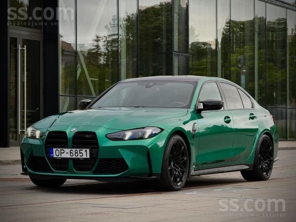 Green BMW M3 2025 in Riga, with an engine capacity of 3.00 L and mileage of 3 thousand km for 89000 €, photo 2 on AUTOMOTO.COM.LV