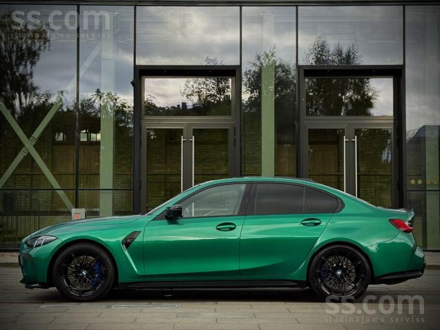 Green BMW M3 2025 in Riga, with an engine capacity of 3.00 L and mileage of 3 thousand km for 89000 €, photo 7 on AUTOMOTO.COM.LV