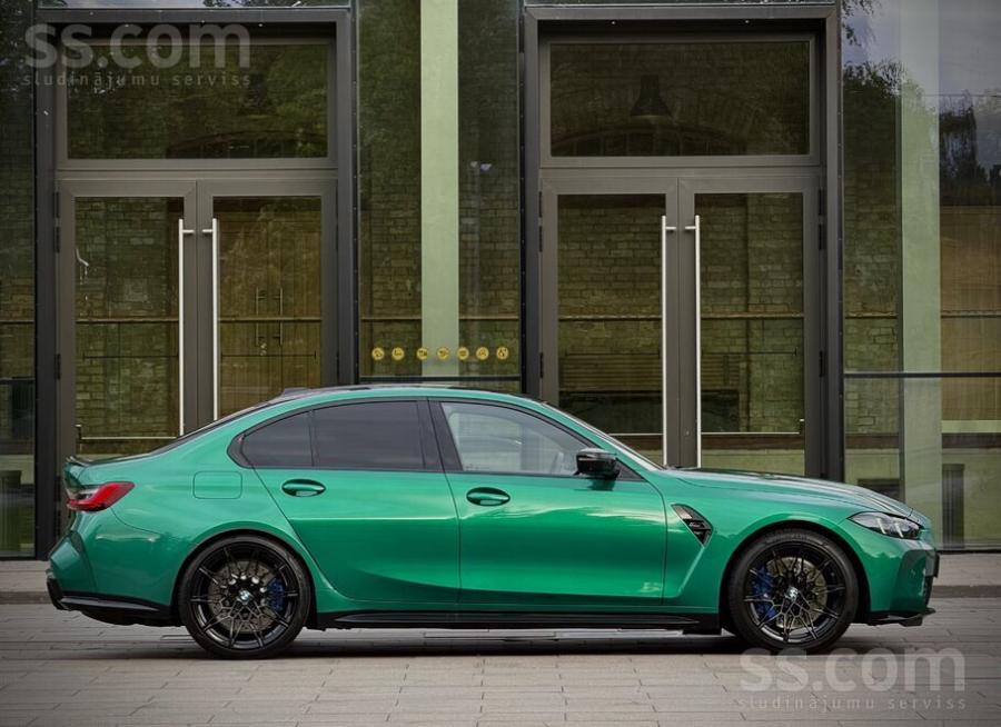 Green BMW M3 2025 in Riga, with an engine capacity of 3.00 L and mileage of 3 thousand km for 89000 €, photo 8 on AUTOMOTO.COM.LV