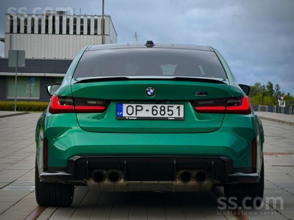 Green BMW M3 2025 in Riga, with an engine capacity of 3.00 L and mileage of 3 thousand km for 89000 €, photo 8 on AUTOMOTO.COM.LV