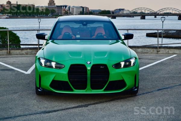 Zaļš BMW M3 2026 Rīga, ar dzinēja tilpumu 3.00 L un nobraukumu 6 tūkst. km par 96500 €, foto 1 vietnē AUTOMOTO.COM.LV