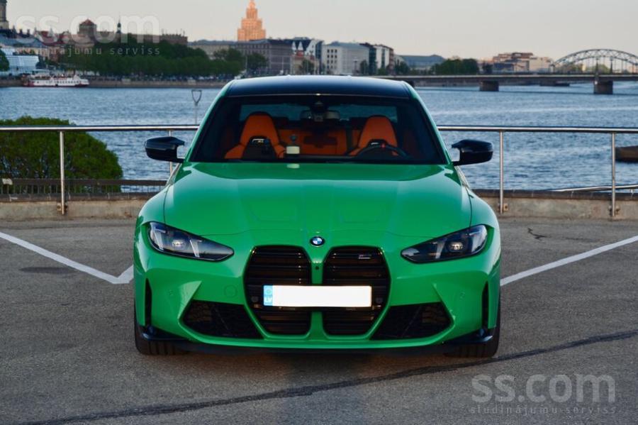 Zaļš BMW M3 2026 Rīga, ar dzinēja tilpumu 3.00 L un nobraukumu 6 tūkst. km par 96500 €, foto 4 vietnē AUTOMOTO.COM.LV