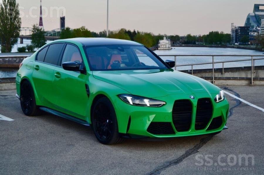 Zaļš BMW M3 2026 Rīga, ar dzinēja tilpumu 3.00 L un nobraukumu 6 tūkst. km par 96500 €, foto 13 vietnē AUTOMOTO.COM.LV