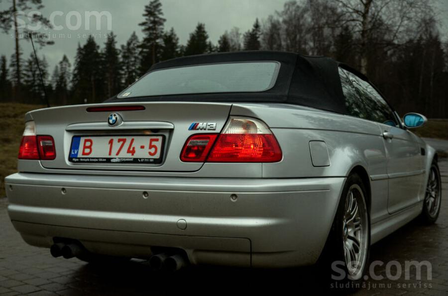 Pelēks BMW M3 2001 Talsi, ar dzinēja tilpumu 3.20 L un nobraukumu 231 tūkst. km par 19500 €, foto 6 vietnē AUTOMOTO.COM.LV