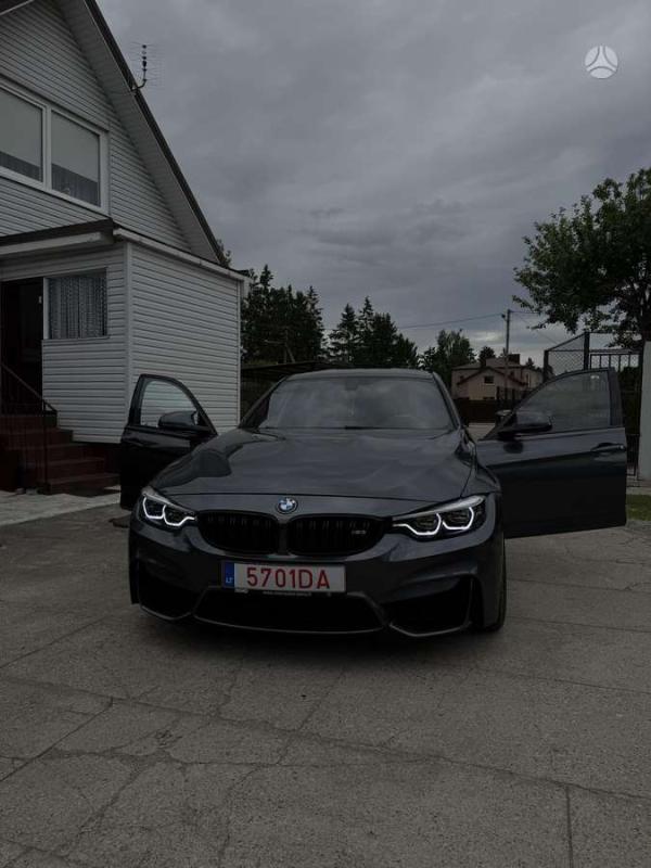 Grey BMW M3 2016 in Vilnius, with an engine capacity of 3.00 L and mileage of 77 thousand km for 41500 €, photo 1 on AUTOMOTO.COM.LV