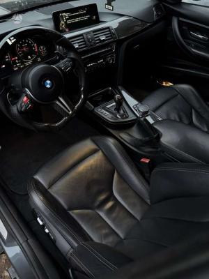 Grey BMW M3 2016 in Vilnius, with an engine capacity of 3.00 L and mileage of 77 thousand km for 41500 €, photo 6 on AUTOMOTO.COM.LV
