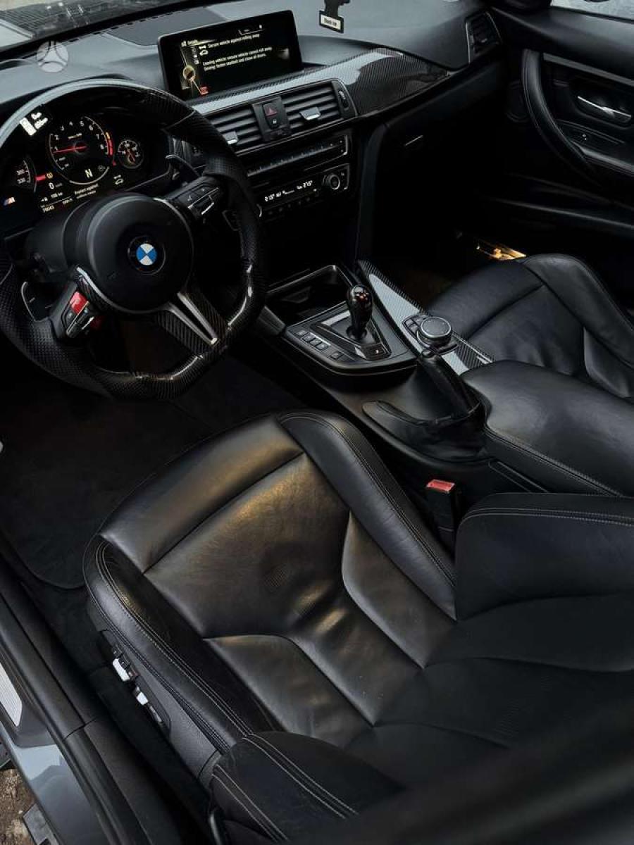 Grey BMW M3 2016 in Vilnius, with an engine capacity of 3.00 L and mileage of 77 thousand km for 41500 €, photo 6 on AUTOMOTO.COM.LV