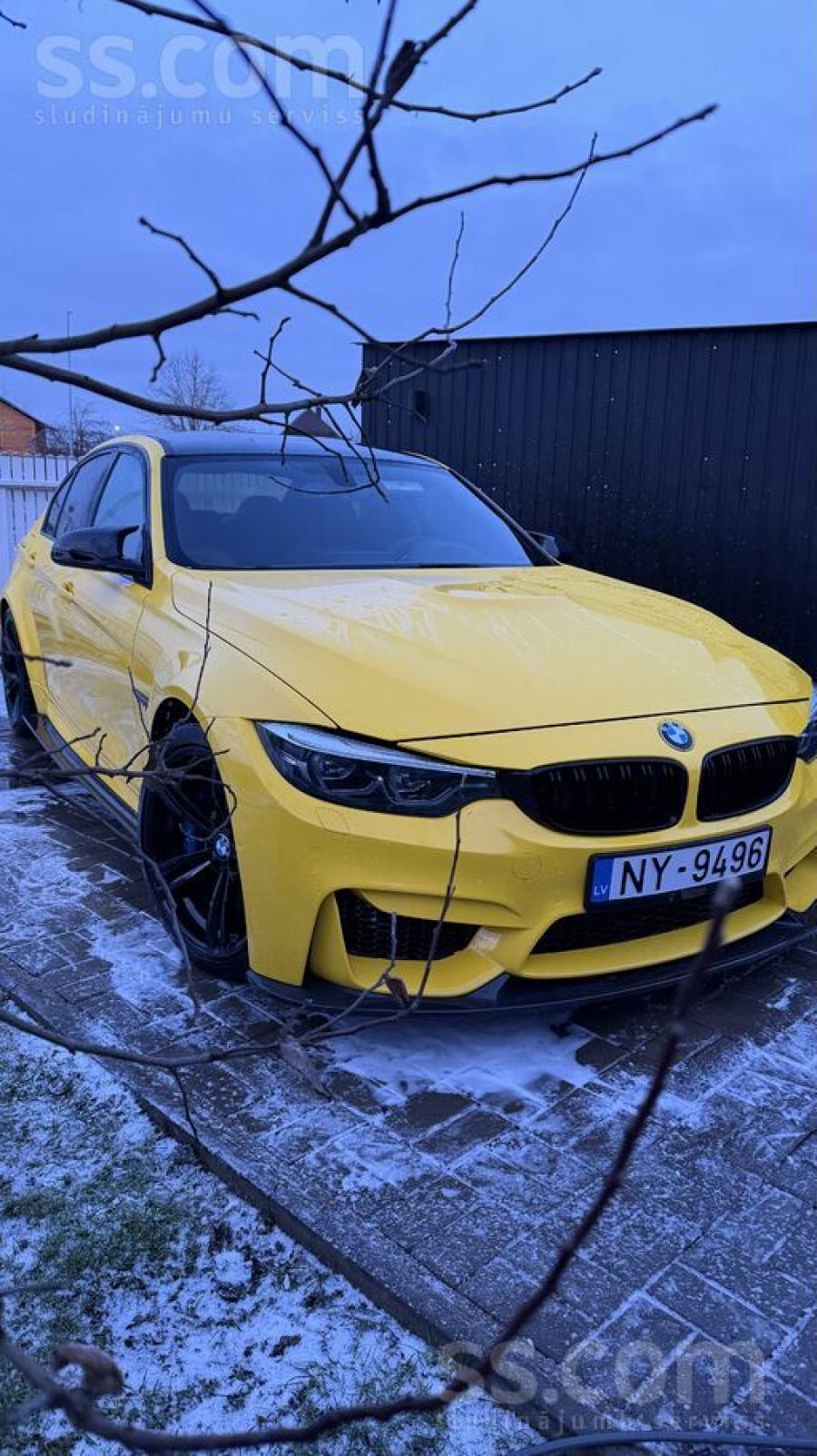 Grey BMW M3 2017 in Ogre, with an engine capacity of 3.00 L and mileage of 100 thousand km for 36500 €, photo 1 on AUTOMOTO.COM.LV
