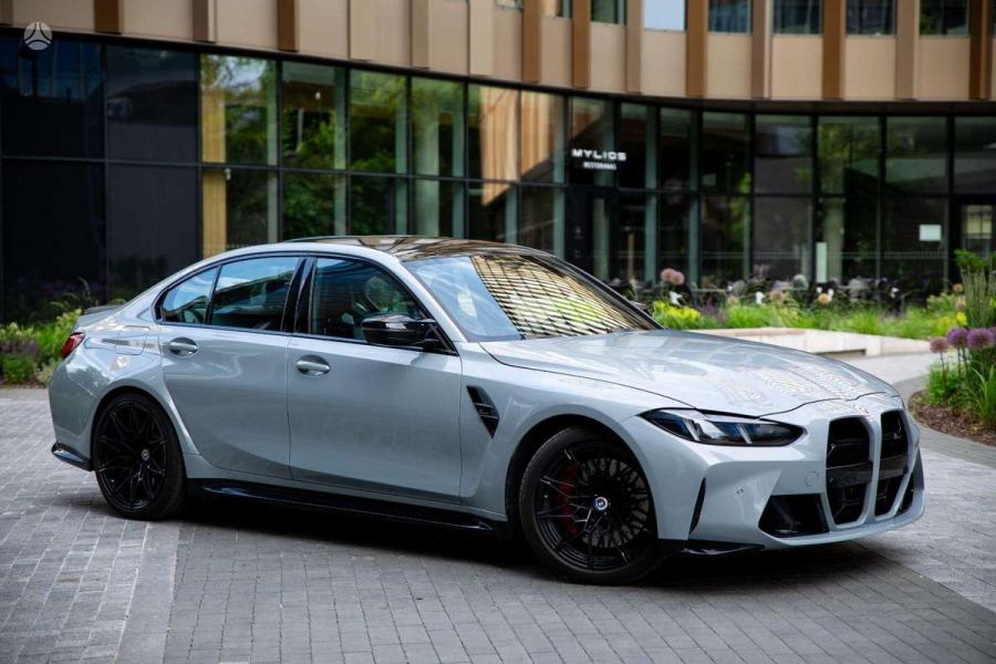 Grey BMW M3 2023 in Vilnius, with an engine capacity of 2.99 L and mileage of 17 thousand km for 70900 €, photo 6 on AUTOMOTO.COM.LV