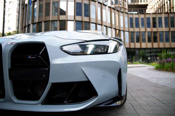 Grey BMW M3 2023 in Vilnius, with an engine capacity of 2.99 L and mileage of 17 thousand km for 70900 €, photo 7 on AUTOMOTO.COM.LV