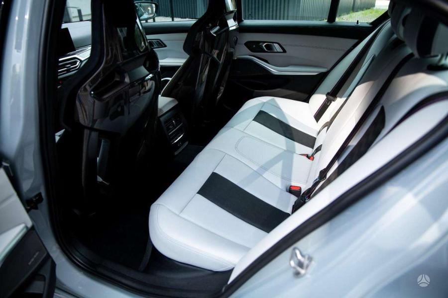 Grey BMW M3 2023 in Vilnius, with an engine capacity of 2.99 L and mileage of 17 thousand km for 70900 €, photo 18 on AUTOMOTO.COM.LV