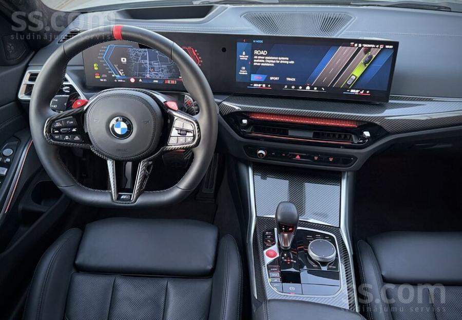 Pelēks BMW M3 2025 Rīga, ar dzinēja tilpumu 3.00 L un nobraukumu 17 tūkst. km par 87000 €, foto 21 vietnē AUTOMOTO.COM.LV