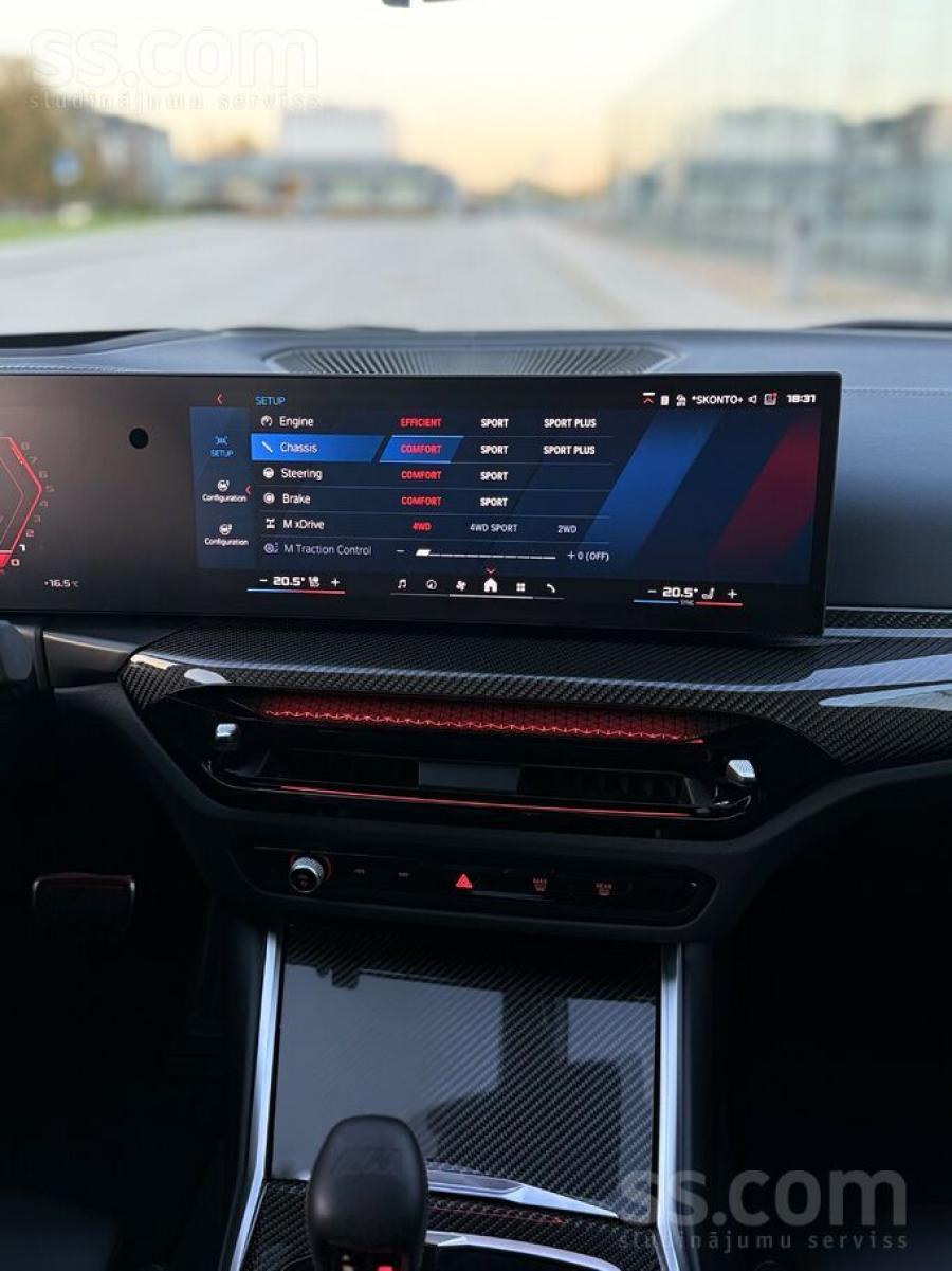 Pelēks BMW M3 2025 Rīga, ar dzinēja tilpumu 3.00 L un nobraukumu 17 tūkst. km par 87000 €, foto 30 vietnē AUTOMOTO.COM.LV