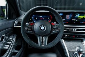 Yellow BMW M3 2022 in Vilnius, with an engine capacity of 2.99 L and mileage of 52 thousand km for 67999 €, photo 19 on AUTOMOTO.COM.LV