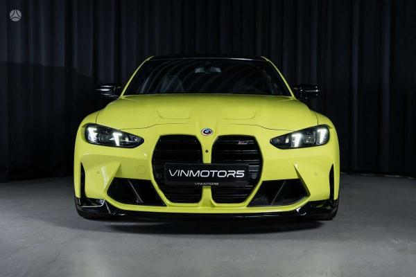 Dzeltens BMW M3 2022 Viļņa, ar dzinēja tilpumu 2.99 L un nobraukumu 55 tūkst. km par 66500 €, foto 2 vietnē AUTOMOTO.COM.LV