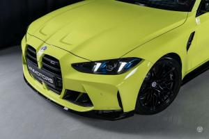 Yellow BMW M3 2022 in Vilnius, with an engine capacity of 2.99 L and mileage of 55 thousand km for 66500 €, photo 10 on AUTOMOTO.COM.LV