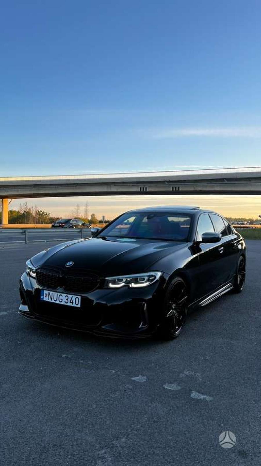 Black BMW M340 2020 in Vilnius, with an engine capacity of 3.00 L and mileage of 124 thousand km for 33000 €, photo 1 on AUTOMOTO.COM.LV
