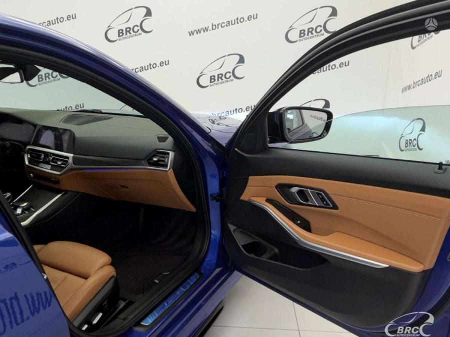 Синий БМВ M340 2020 в Вильнюс, объемом двигателя 3.00 л и пробегом 102 тыс. км за 32900 €, фото 10 на AUTOMOTO.COM.LV