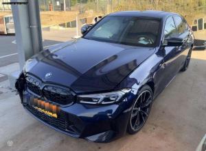 Blue BMW M340 2023 in Vilnius, with an engine capacity of 3.00 L and mileage of 50 thousand km for 34969 €, photo  on AUTOMOTO.COM.LV