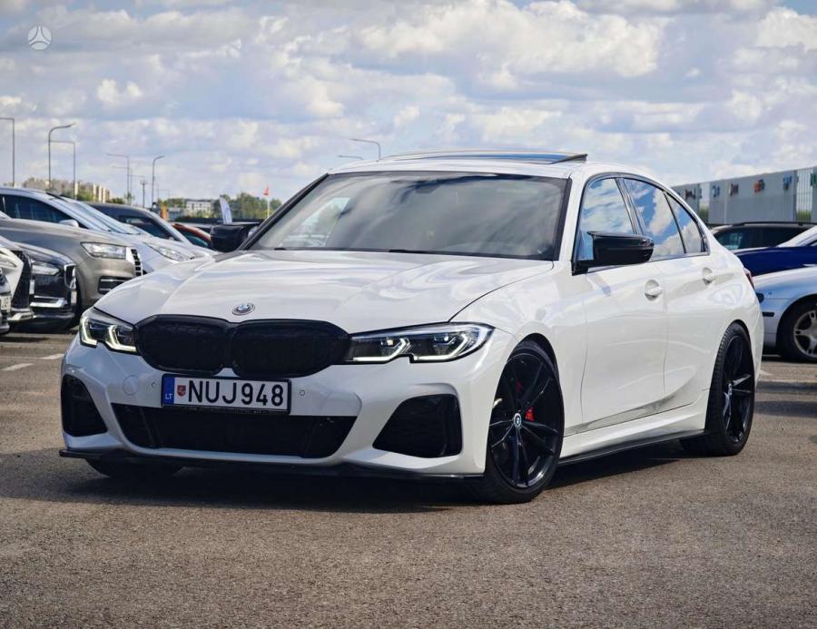 Balts BMW M340 2021 Viļņa, ar dzinēja tilpumu 3.00 L un nobraukumu 77 tūkst. km par 33299 €, foto 1 vietnē AUTOMOTO.COM.LV
