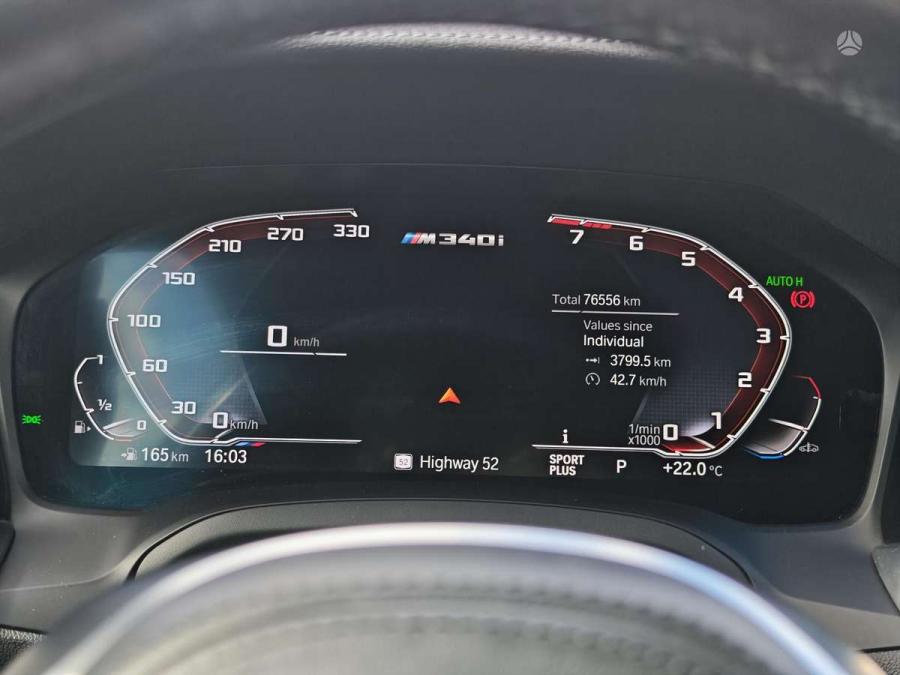 Balts BMW M340 2021 Viļņa, ar dzinēja tilpumu 3.00 L un nobraukumu 77 tūkst. km par 33299 €, foto 17 vietnē AUTOMOTO.COM.LV