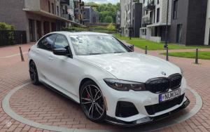White BMW M340 2022 in Vilnius, with an engine capacity of 3.00 L and mileage of 112 thousand km for 35600 €, photo  on AUTOMOTO.COM.LV