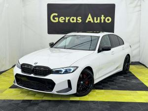 White BMW M340 2024 in Vilnius, with an engine capacity of 3.00 L and mileage of 24 thousand km for 48800 €, photo  on AUTOMOTO.COM.LV