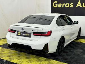White BMW M340 2024 in Vilnius, with an engine capacity of 3.00 L and mileage of 24 thousand km for 48800 €, photo 5 on AUTOMOTO.COM.LV