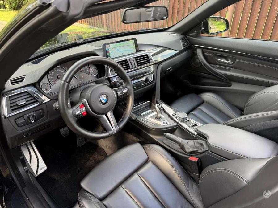 Black BMW M4 2016 in Vilnius, with an engine capacity of 2.98 L and mileage of 84 thousand km for 35990 €, photo 16 on AUTOMOTO.COM.LV