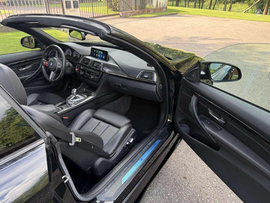 Black BMW M4 2016 in Vilnius, with an engine capacity of 2.98 L and mileage of 84 thousand km for 35990 €, photo 18 on AUTOMOTO.COM.LV