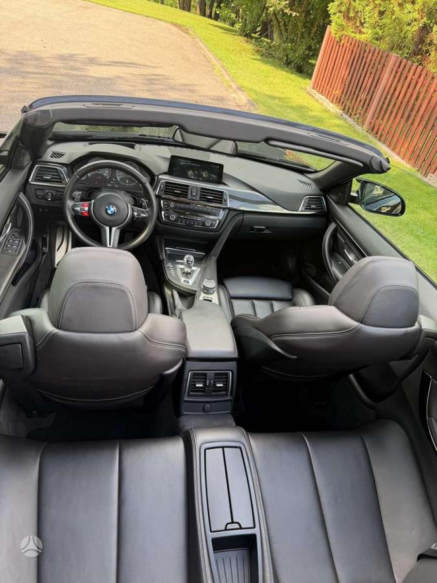 Black BMW M4 2016 in Vilnius, with an engine capacity of 2.98 L and mileage of 84 thousand km for 35990 €, photo 19 on AUTOMOTO.COM.LV