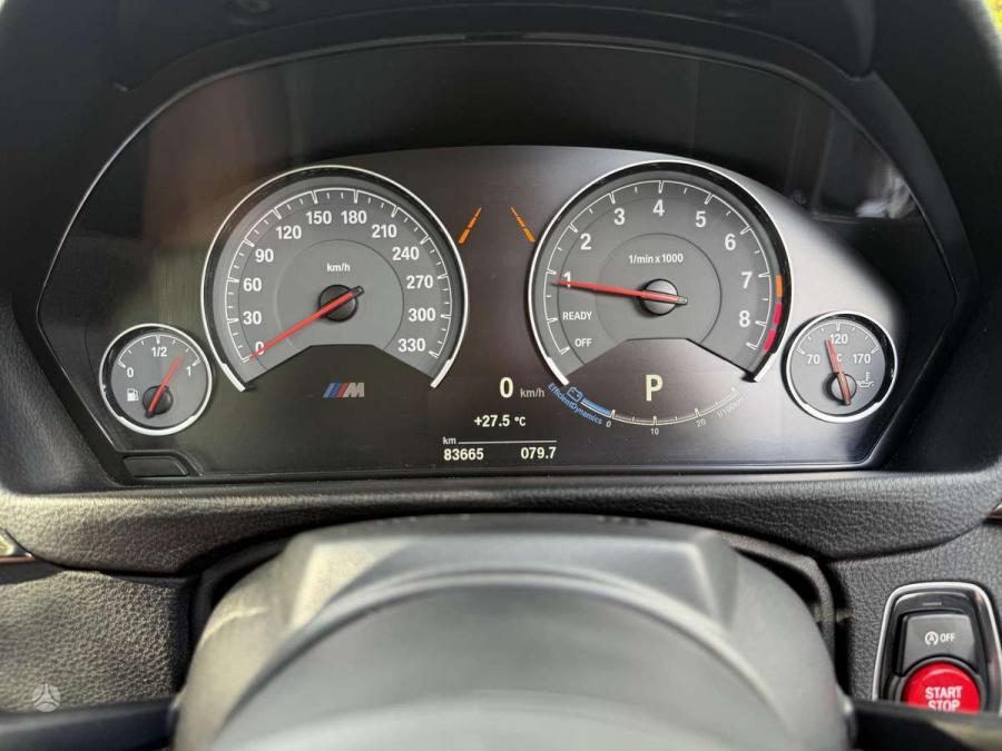 Black BMW M4 2016 in Vilnius, with an engine capacity of 2.98 L and mileage of 84 thousand km for 35990 €, photo 22 on AUTOMOTO.COM.LV
