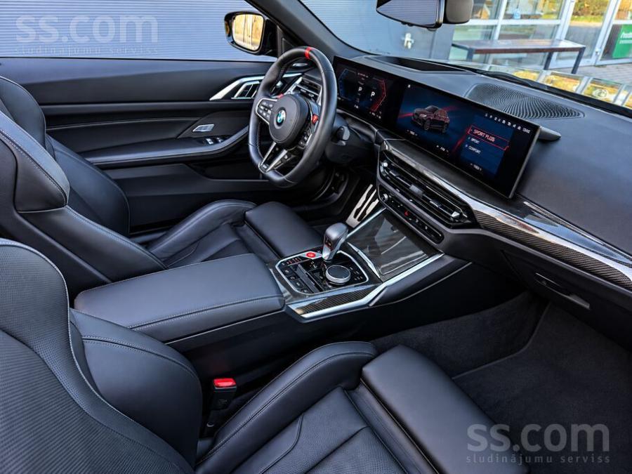 Melns BMW M4 2024 Rīga, ar dzinēja tilpumu 3.00 L un nobraukumu 24 tūkst. km par 80700 €, foto 12 vietnē AUTOMOTO.COM.LV