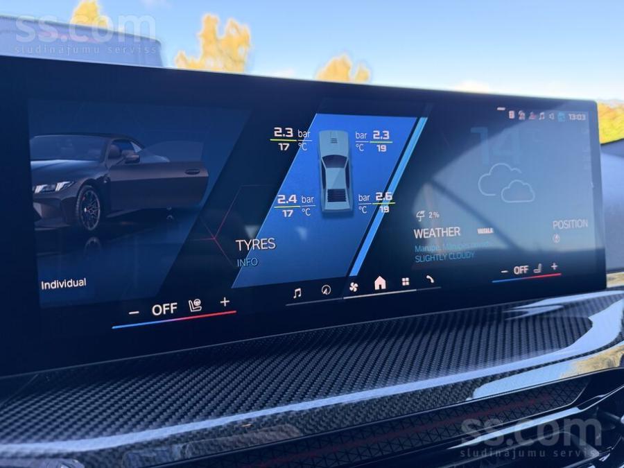 Melns BMW M4 2024 Rīga, ar dzinēja tilpumu 3.00 L un nobraukumu 24 tūkst. km par 80700 €, foto 20 vietnē AUTOMOTO.COM.LV