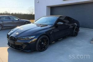 Black BMW M4 2021 in Riga, with an engine capacity of 3.00 L and mileage of 60 thousand km for 65900 €, photo  on AUTOMOTO.COM.LV