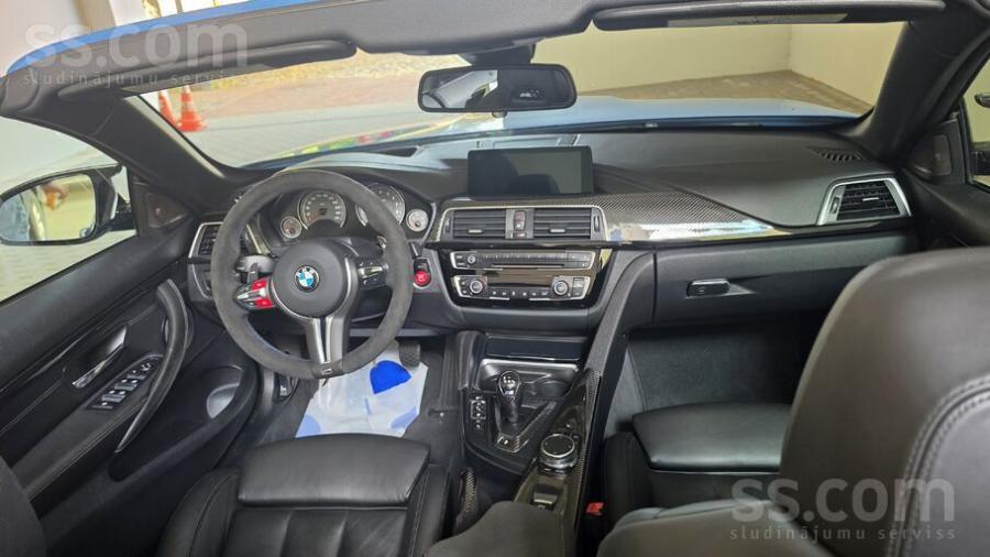 Blue BMW M4 2018 in Riga, with an engine capacity of 3.00 L and mileage of 120 thousand km for 47700 €, photo 6 on AUTOMOTO.COM.LV