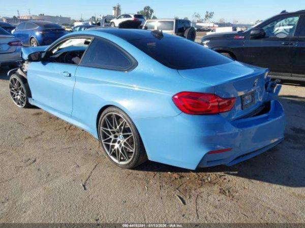 Blue BMW M4 2019 in Kaunas, with an engine capacity of 2.98 L and mileage of 89 thousand km for 24000 €, photo 3 on AUTOMOTO.COM.LV