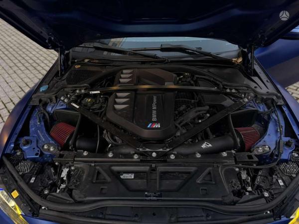 Blue BMW M4 2022 in Vilnius, with an engine capacity of 2.99 L and mileage of 37 thousand km for 67999 €, photo 5 on AUTOMOTO.COM.LV