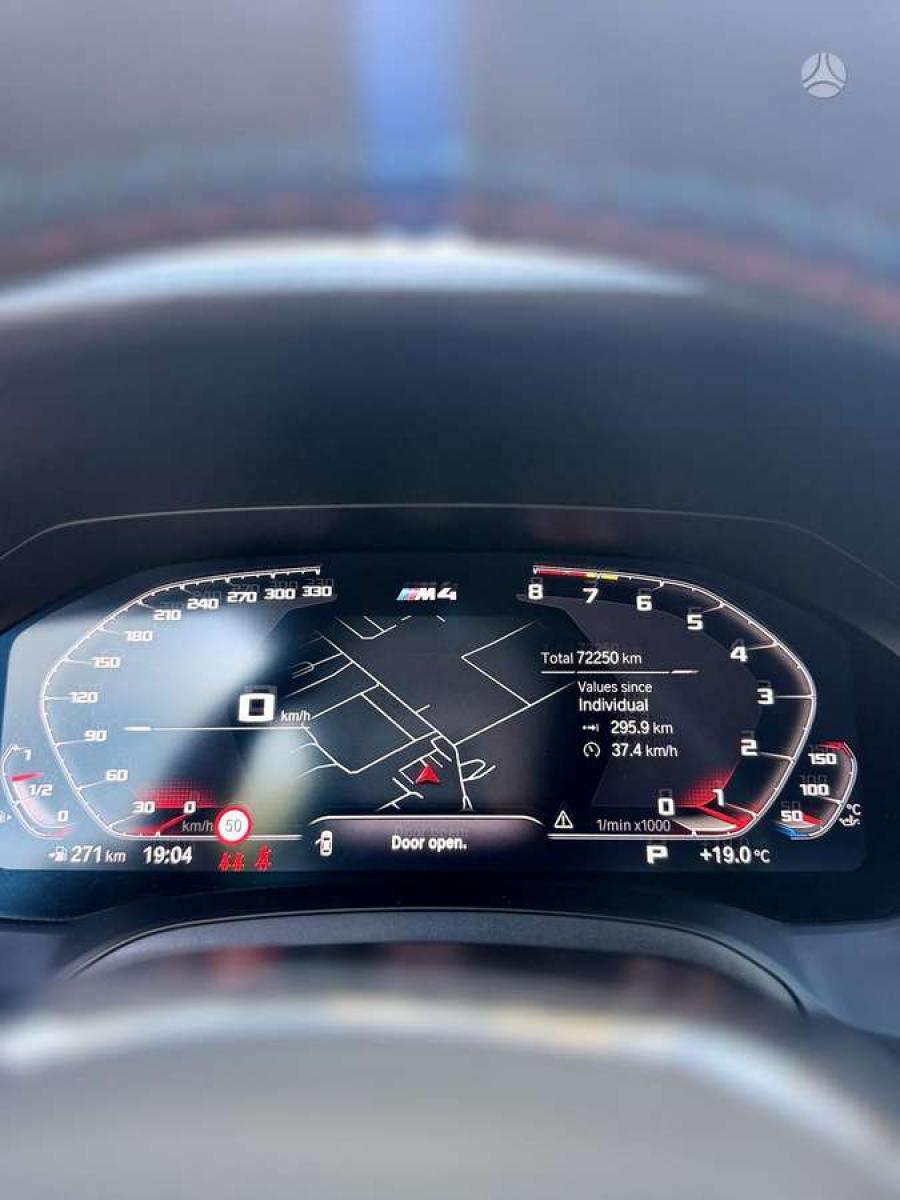 Синий БМВ M4 2022 в Вильнюс, объемом двигателя 2.99 л и пробегом 72 тыс. км за 54900 €, фото 33 на AUTOMOTO.COM.LV