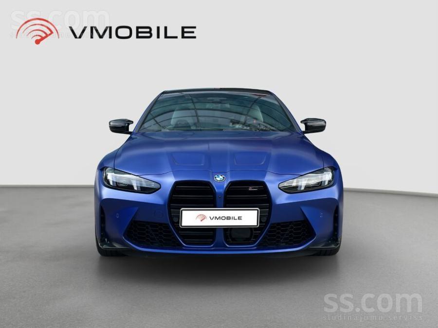 Blue BMW M4 2025 in Riga, with an engine capacity of 3.00 L and mileage of 10 thousand km for 92900 €, photo 4 on AUTOMOTO.COM.LV