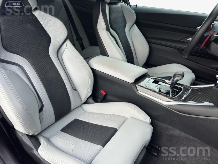 Blue BMW M4 2025 in Riga, with an engine capacity of 3.00 L and mileage of 10 thousand km for 92900 €, photo 7 on AUTOMOTO.COM.LV