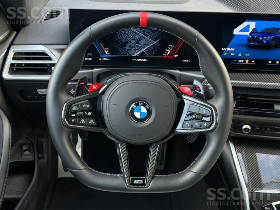 Blue BMW M4 2025 in Riga, with an engine capacity of 3.00 L and mileage of 10 thousand km for 92900 €, photo 9 on AUTOMOTO.COM.LV