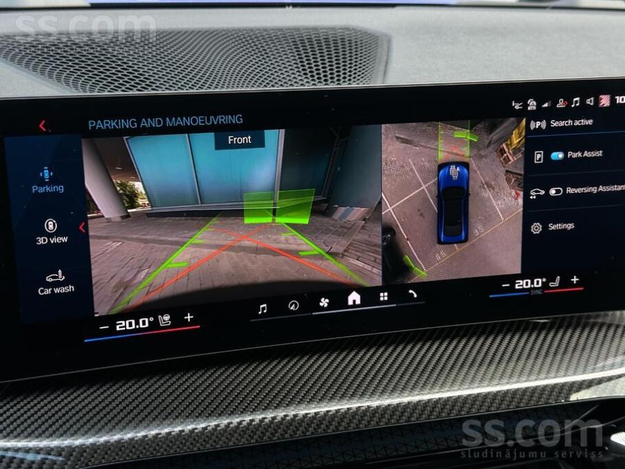 Blue BMW M4 2025 in Riga, with an engine capacity of 3.00 L and mileage of 10 thousand km for 92900 €, photo 11 on AUTOMOTO.COM.LV