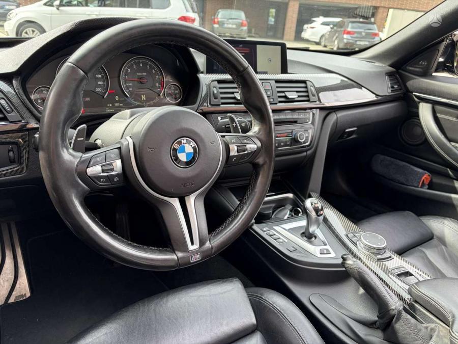 Grey BMW M4 2016 in Kaunas, with an engine capacity of 2.98 L and mileage of 98 thousand km for 31900 €, photo 15 on AUTOMOTO.COM.LV