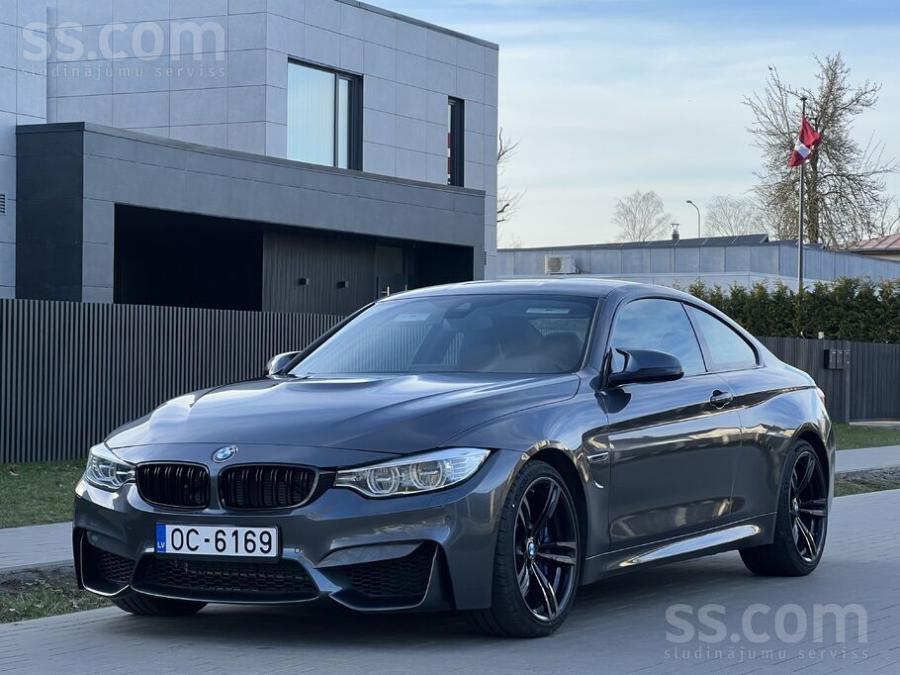 Grey BMW M4 2016 in Riga, with an engine capacity of 3.00 L and mileage of 121 thousand km for 35000 €, photo 1 on AUTOMOTO.COM.LV