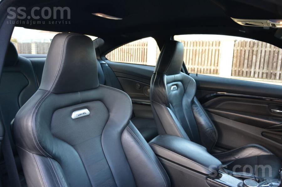 Grey BMW M4 2016 in Riga, with an engine capacity of 3.00 L and mileage of 121 thousand km for 35000 €, photo 9 on AUTOMOTO.COM.LV